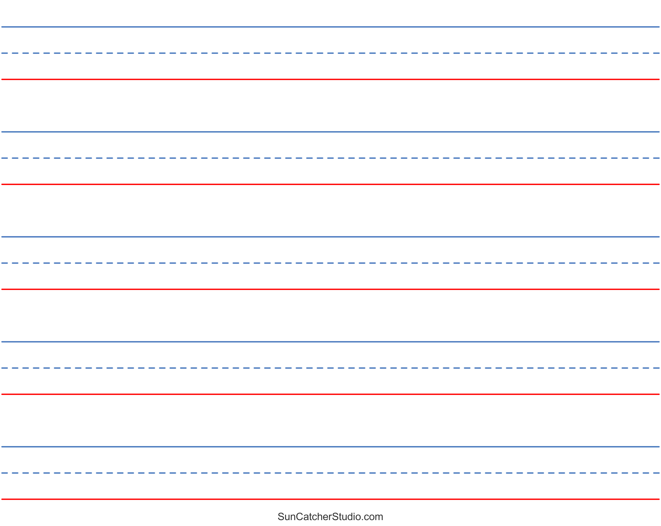 Free Printable Lined Paper Handwriting Notebook Templates DIY 