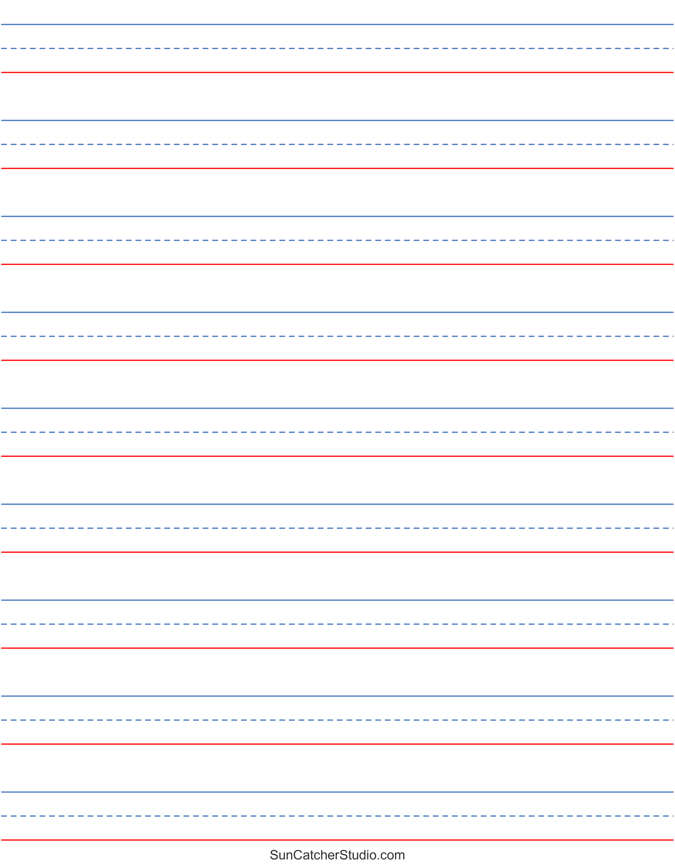 Printable Lined Paper For Elementary Students