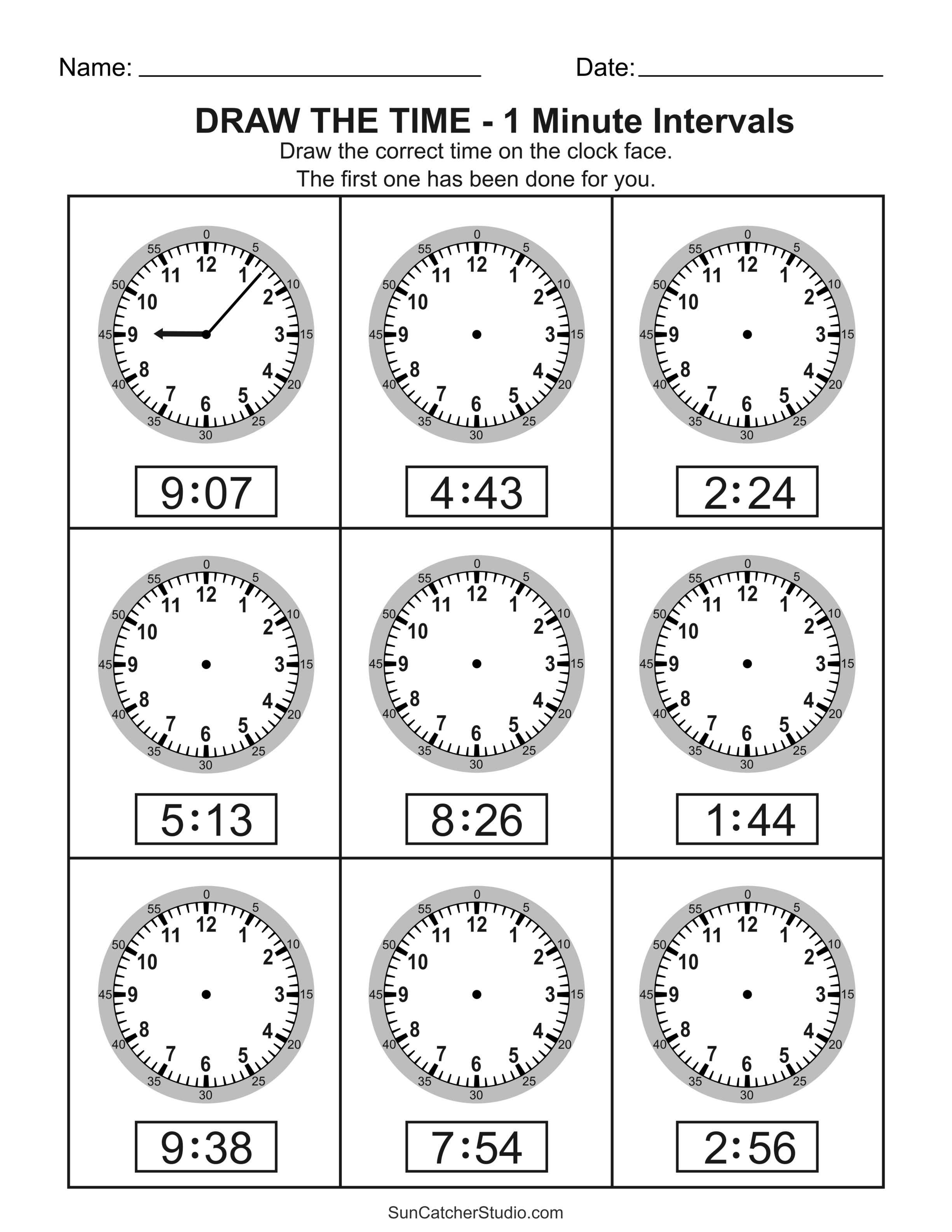 Telling Time Worksheet Printable Telling Time Worksheet Printable