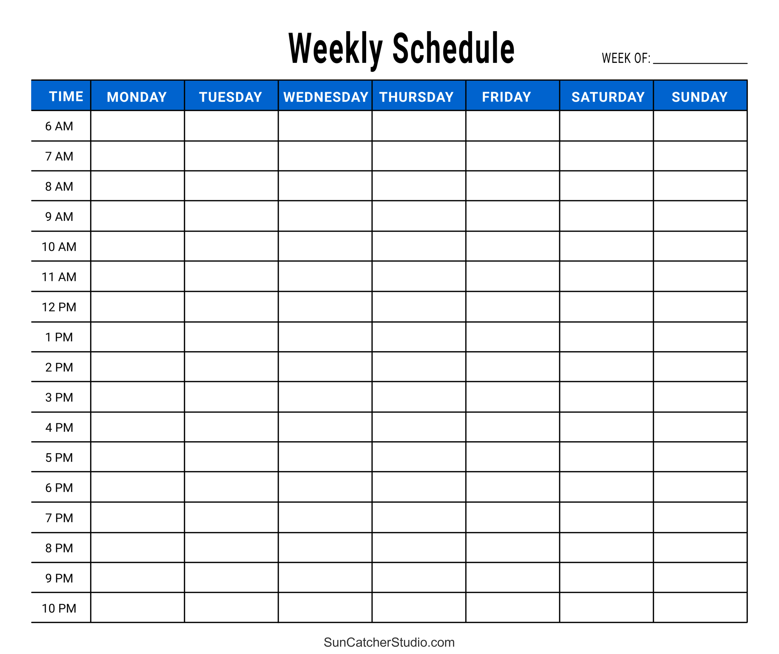 Free Printable Weekly Planner Templates PDF DIY Projects Patterns 