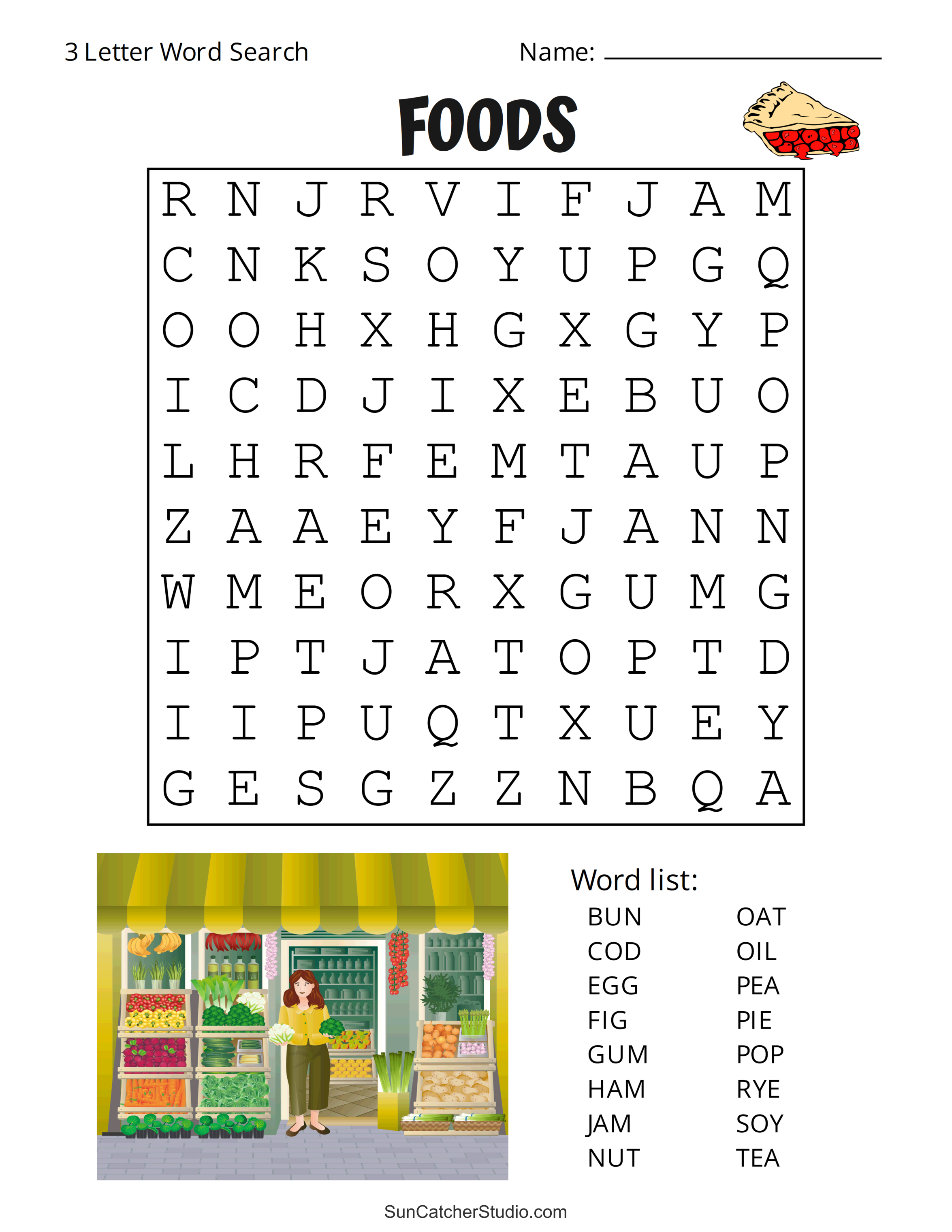 Printable 3 Letter Word Search Puzzles Word Find Free Printables Printable 3 Letter Word Search Puzzles Word Find Free Printables