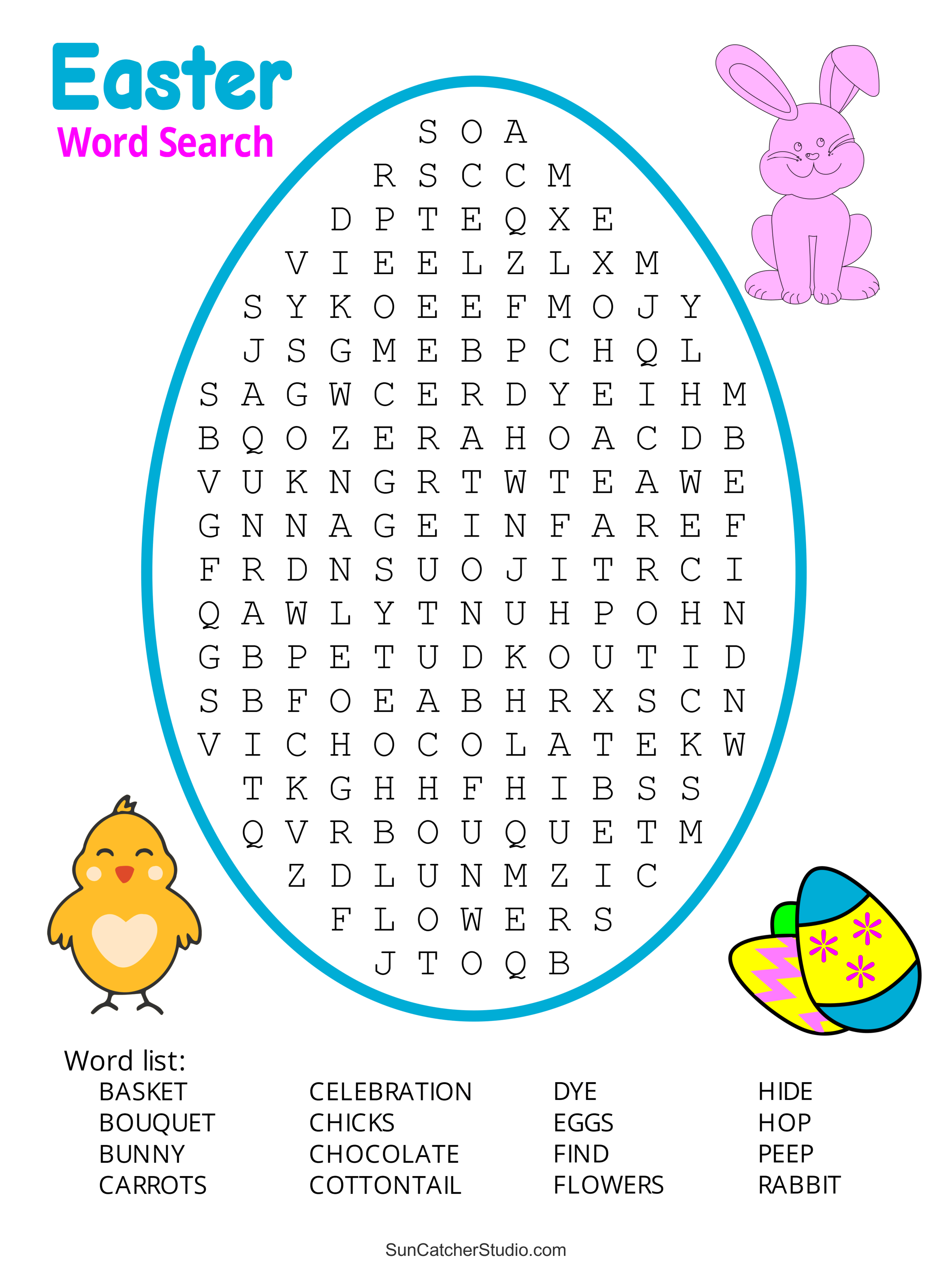 Difficult Holiday Word Search